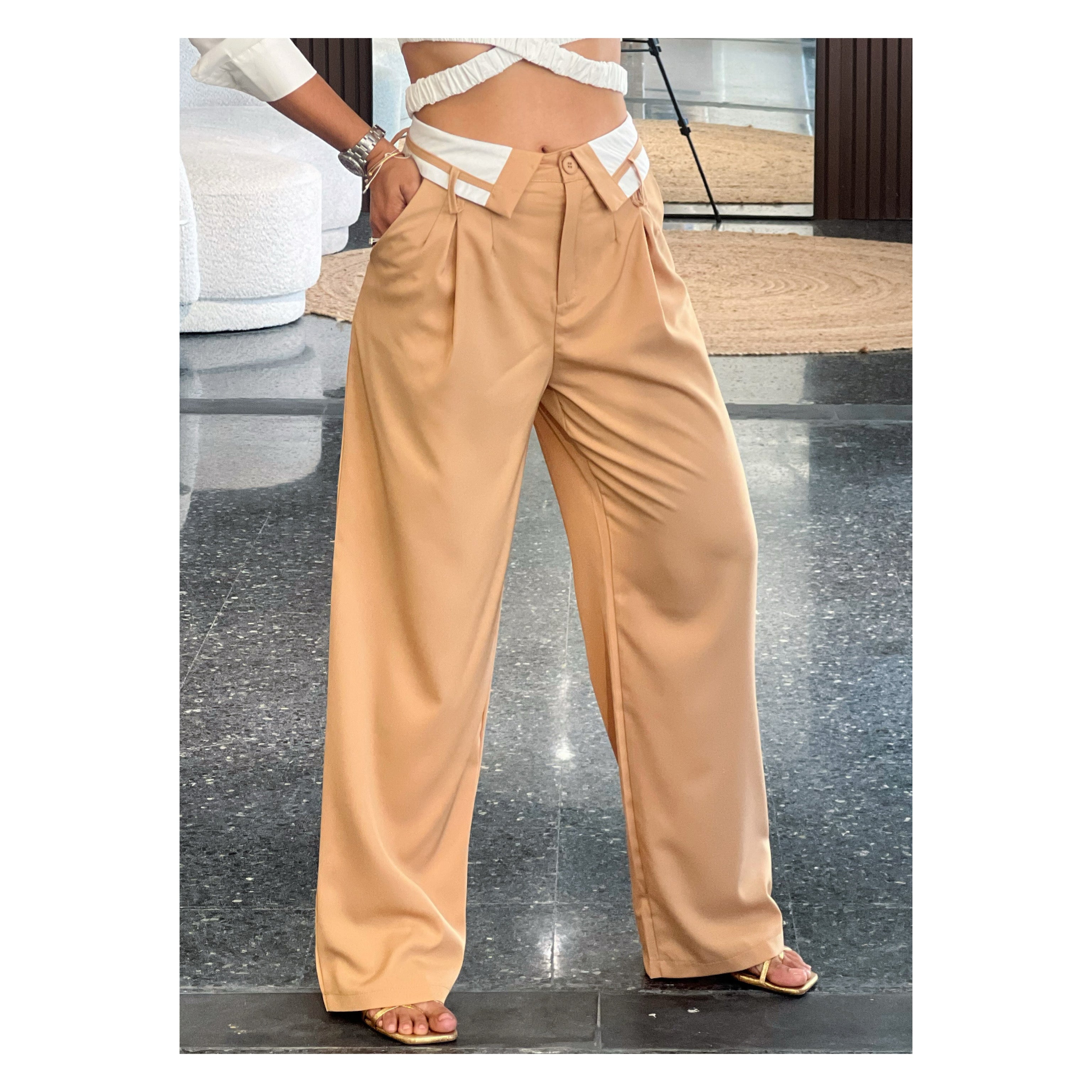 Wide Leg Slack Pants – Asterisco Boutique